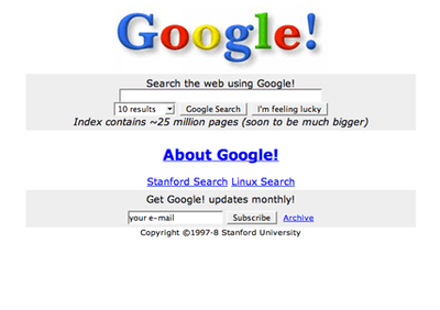 1995: Larry Page y Sergey Brin se conocen en la Universidad de Stanford ...