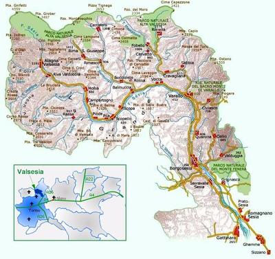 Le rocce che arrivarono in superficie oggi sono ben visibili lungo il ...