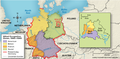 Map 2: The Division of Germany, 1945