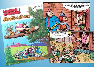 Na podstawie lektury wyjaśnij w jaki sposób autor komiksu wyraził i: