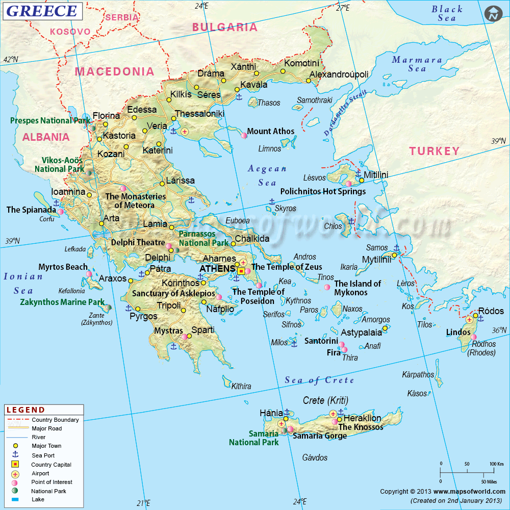 Greek Maps, 500 B.C.
