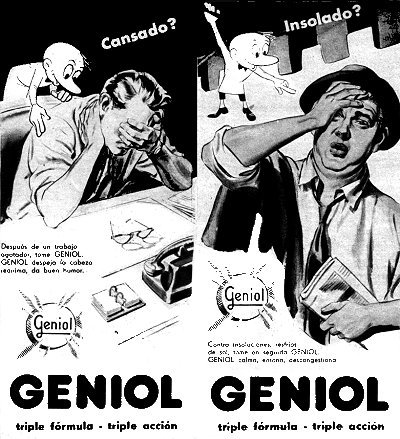 Publicidad de GENIOL presentando a su artista exclusiva: Niní Marshall.