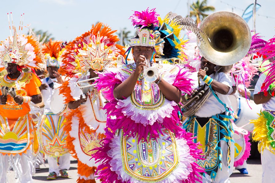 This is a picture of the Bahamian culture being celebrated