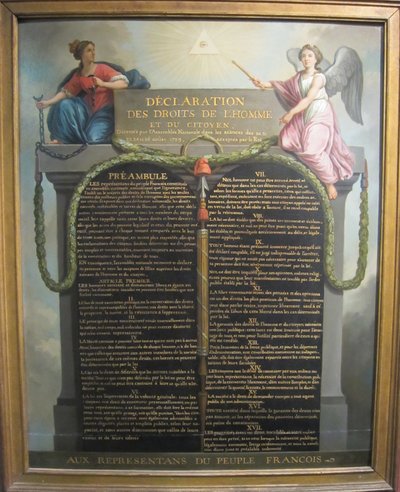 The Declaration of Rights of Man.