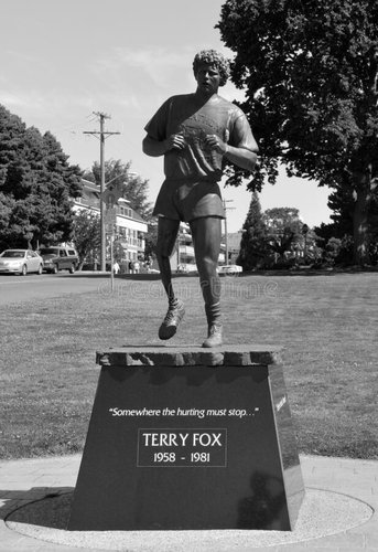 A statue of Terry Fox.[38]