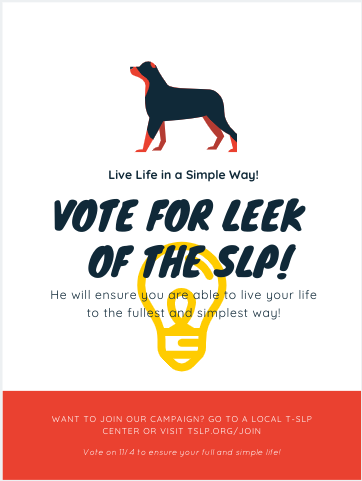 Campaign Material #1: Use Canva Poster Creator to complete a poster for ...