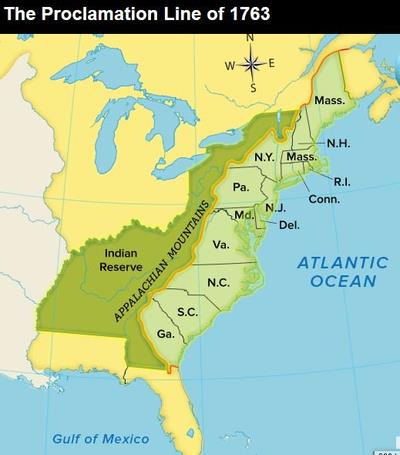 October 7, 1763- The Proclamation Line of 1763
