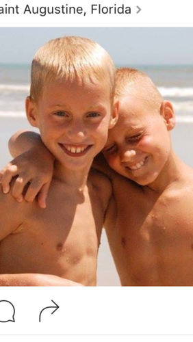 me and my cousin at the beach 2006