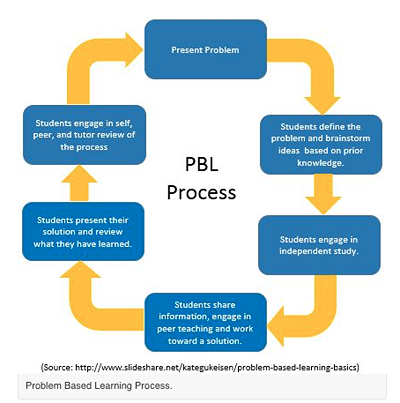 This is a picture showing you how PBL works and the steps involved.