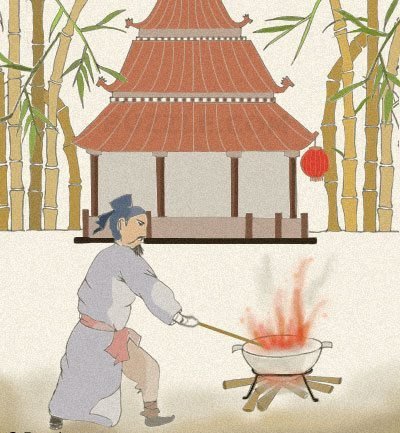 What materials were used for the first fireworks?