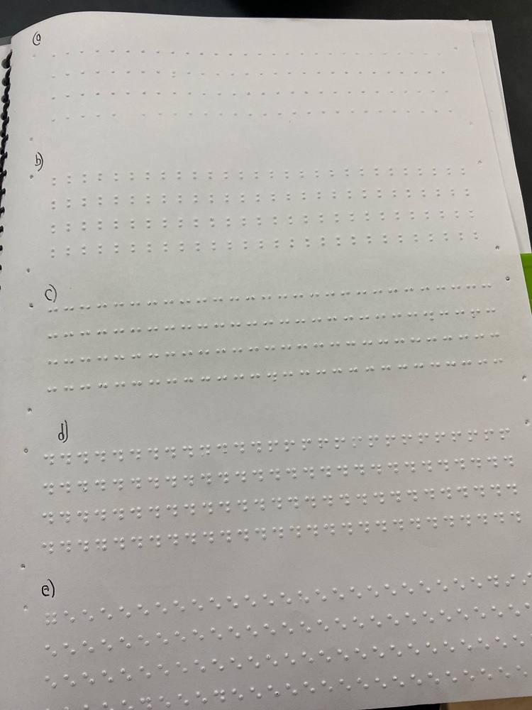 Lectura y escritura de braille