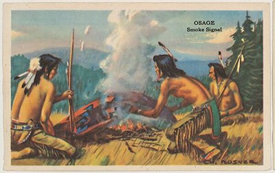 Smoke signals were invented circa 200 BC in china: