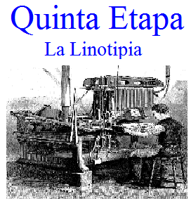 Impresora linotipia antigua