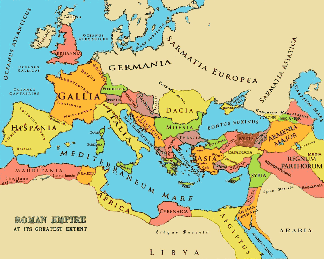 Roman rule of Israel begins. Rome becomes a significant Empire. 63 BC