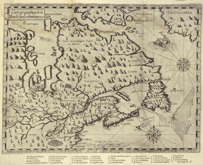 This is a map that was drawn by Samuel de Champlain. It was one of the ...