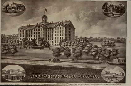 1874 - Postcard displaying Pennsylvania State College Eberly Family ...