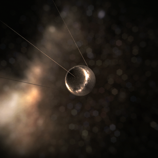 Sputnik 3D model.