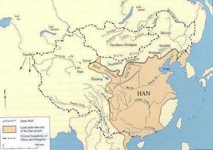 This is the general area that the Han Dynasty was located.