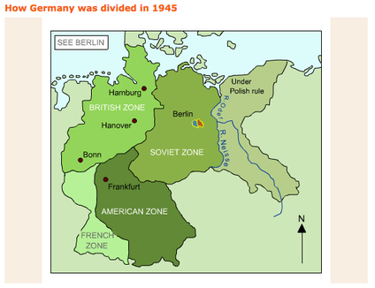 Division of Germany following WWII