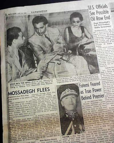 An article from a 1953 Los Angeles Times newspaper about the aftermath ...