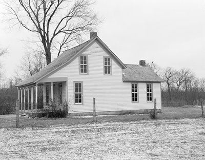 The farm house that was owned by Moses Carver
