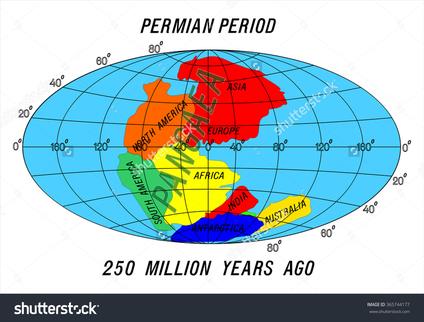 By the end of the Paleozoic ear, the continents conjoined to create the ...