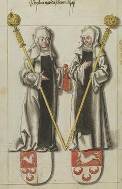 Adelaide of Quedlinburg and So phia of Gandersheim, Lucas Cranach, 1546