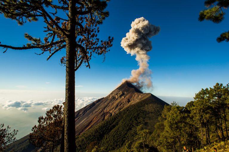 Here is an image of a volcano and it has to due with the physical ...