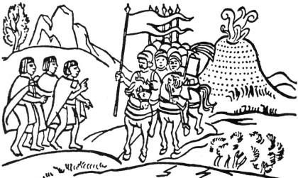 llegada de los españoles en 1523 al territorio