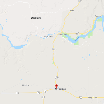 Wellpinit and Reardan are two cities in the State of Washington, in the ...