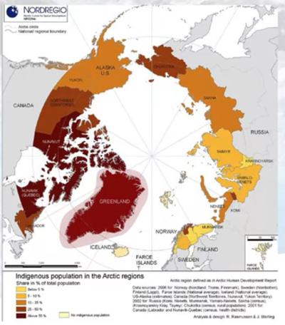 The current distribution and percentages of Indigenous peoples in the ...