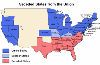 A little while later in 1860 the Southern states decide to secede from ...