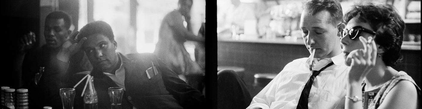Danny Lyon. 1963. Civil Rights activists James Forman and Bob and ...