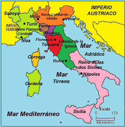 SITUACIÓN DE ITALIA DESDE EL