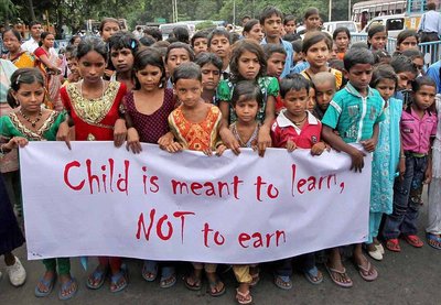 Children don't receive an education because they are working and doing ...