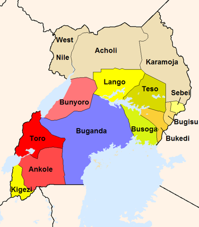 Map of 19th Century Uganda