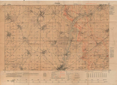 Primary source Map: Beaumont-Hamel, Battle of Somme, from George ...