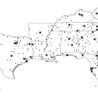 This is a map showing Sit-Ins in the American South from February 1st ...