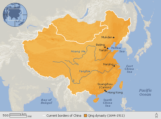 Qing Dynasty Map