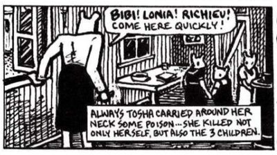 1943: Richeu dies after eating poison, along with Tosha, Bibi, and ...