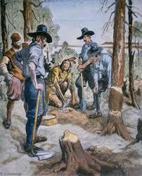 Squanto and the pilgrims.