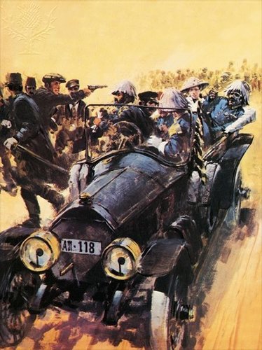 The assassination of Archduke Franz Ferdinand.. Photograph ...