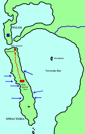 Battle of Pylos Map