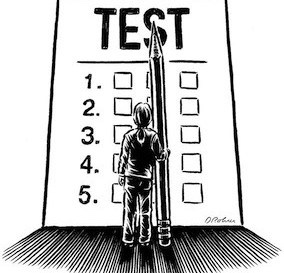 A visual representation of how students who are bad test takers feel ...