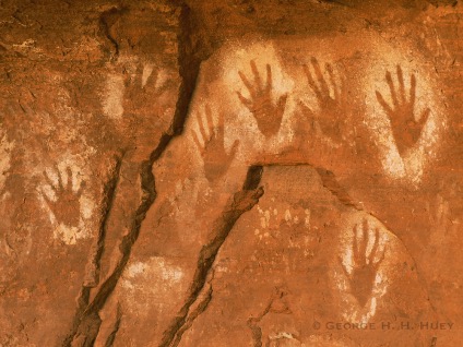 Hand Print on Chauvet cave, 28,000 BC
