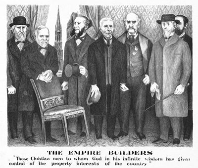 The image above depicts the men that led America's economic empires.