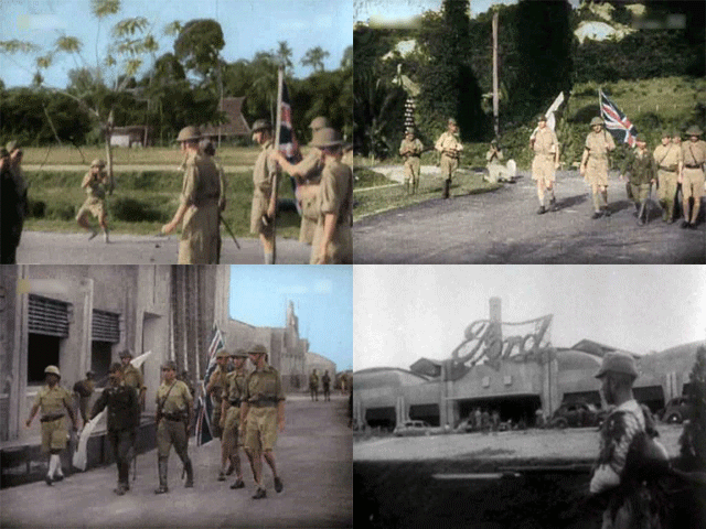 15 February 1942: [05/00PM] The British surrender party led by Lt-Gen ...