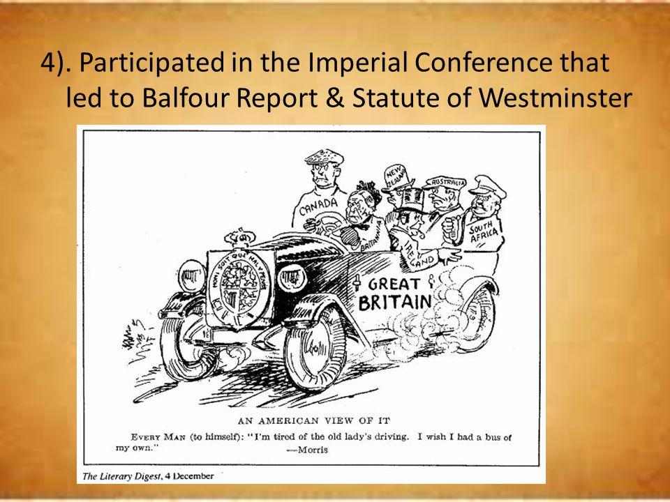 Balfour Report~Political