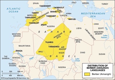 Berber Tribe Map