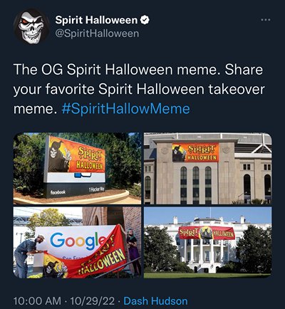 Spirit Halloween being the butt of jokes